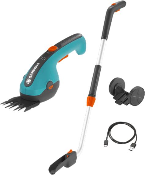 Gardena Set Akku Grasschere Classiccut Li Stiel Räder 1 Set