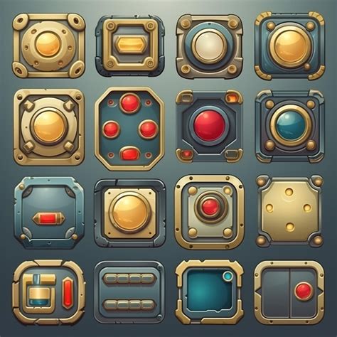 Premium Vector Game Design Ui Buttons