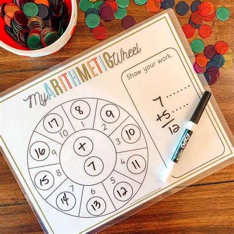 Printable Arithmetic Wheel Arrows And Applesauce
