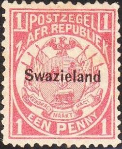 Swaziland Stamps Of Transvaal Overprinted Swazieland Stamps Of The World