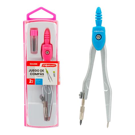 Compás de colores con minas - Starplast Papelería Online