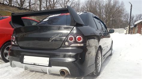 Спойлер EVO высокий 3х-составной (без крышек) Mitsubishi Lancer 9 (2003 ...