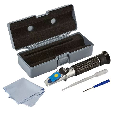 Led Refractometer For Reading Salinity With Calibration Fluid
