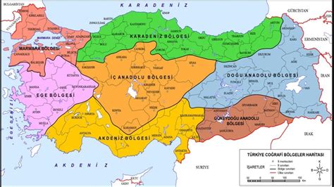 Hepenuygun Türkiye Iller Ve Bölgeler Haritası 50x70 Kendinden