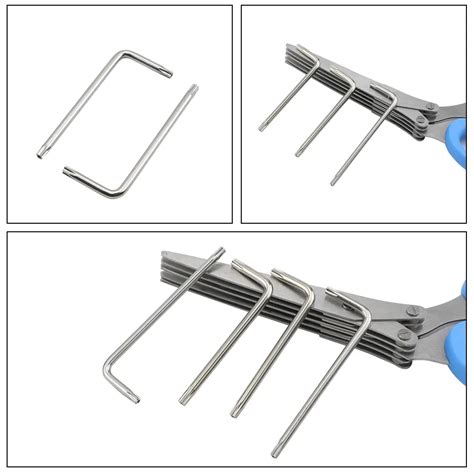 Tiger Plated L Type Star Torx Allen Key Wrench T6 T30 Tamper Proof