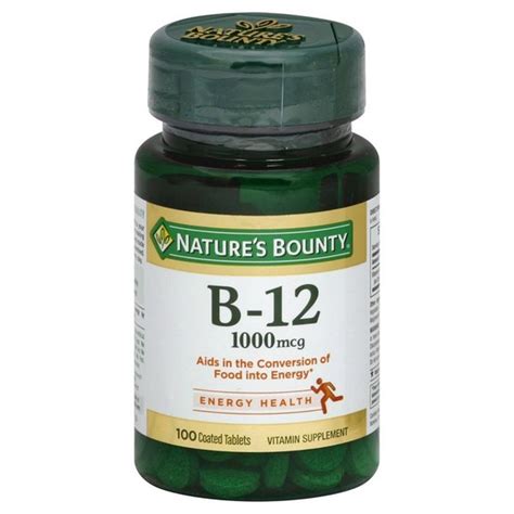 Nature S Bounty Vitamin B 12 1000 MCG 100 Ct Instacart