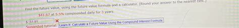 solved find the future value using the future value formula