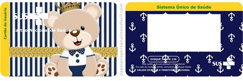 Cartão do sus personalizado Artofit