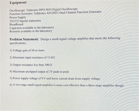 Solved Equipment Oscilloscope Tektronix Dpo 4034 ﻿digital