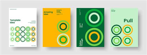 Template Poster Geometris Desain Flyer Terisolasi Tata Letak Laporan