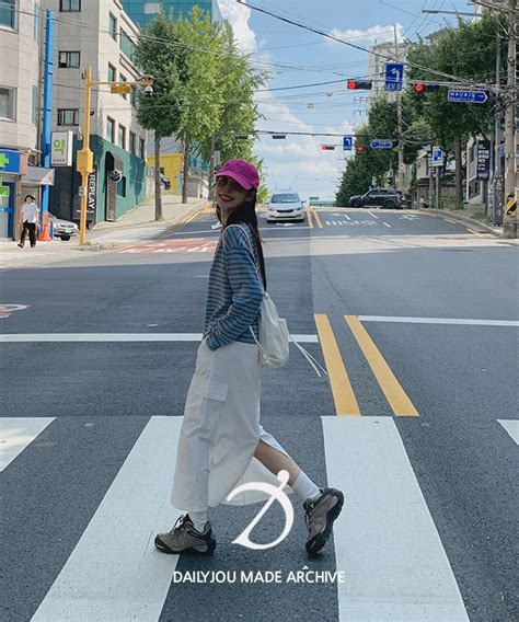 데일리쥬 [3천장판매 Made] 에버딘 뒷밴딩 카고 롱 스커트