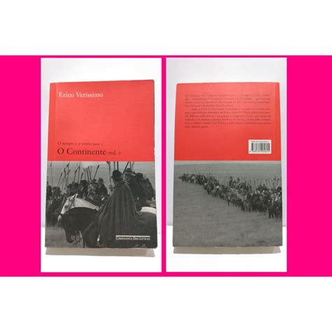 Livro O Continente Vol Erico Ver Ssimo O Tempo E O Vento Shopee Brasil