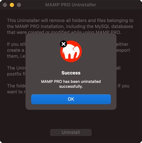 Mamp Proをアンインストールしてmamp無料版だけにする方法