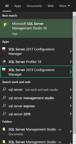 enabling sql server connection protocols