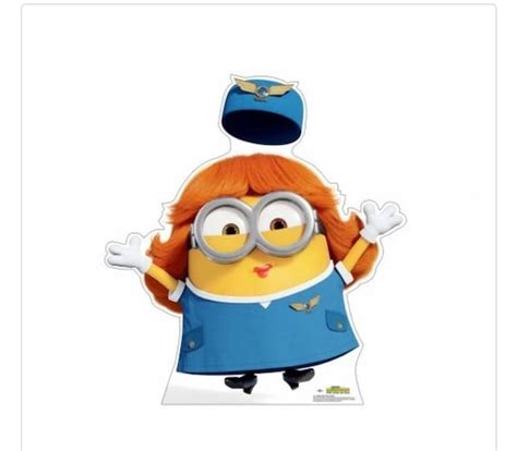 Bob Airline Stewardess Cardboard Cutout Minions Rise Of Gru Etsy