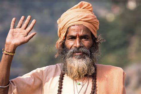 Indian Sadhu Holy Man Editorial Stock Image Image Of Gate 32972954