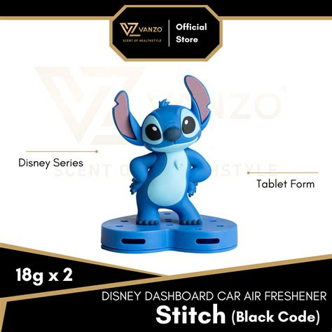 Vanzo Disney Stitch Dashboard Series Car Air Freshener 18g X 2