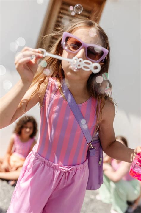 Pinkpurple Stripe Leotard