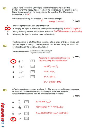 Transformers Multiple Choice And Solutions A Level Physics Teaching Resources