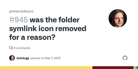 Was The Folder Symlink Icon Removed For A Reason · Issue 945 · Primerocticons · Github