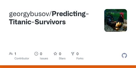 GitHub Georgybusov Predicting Titanic Survivors
