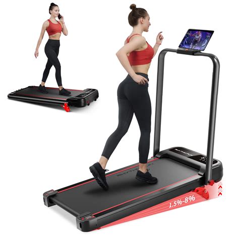 Rhythm Fun Incline Foldable Treadmill Walking Pad Treadmill With