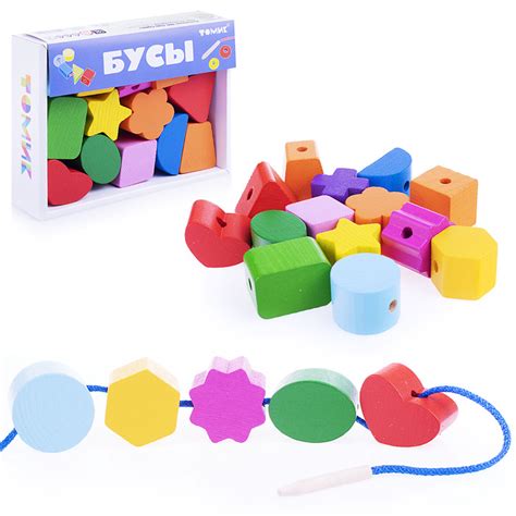 Счетный материал Первые Бусы Геометрия 15 дет 1 71 купить с доставкой по выгодным ценам