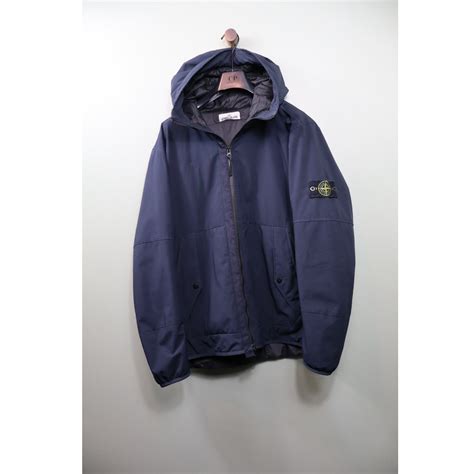 Stone Island Navy Soft Shell Jacket Widefitzfactory