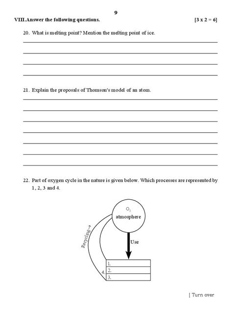 Karnataka 9th Science Model Paper 2025 Pdf Download Here
