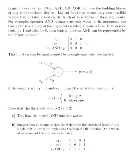 Logical Operators Ie Not And Or Xor Etc Are