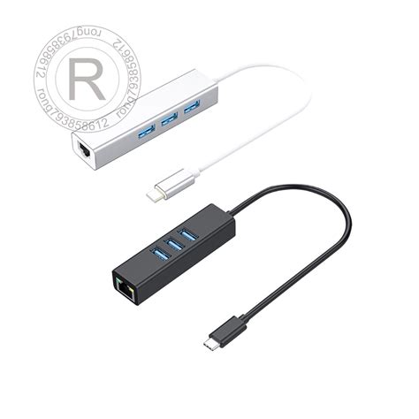 阿絨生活 Type C 轉 Rj45有線網路 Usb30 四合一集線器｜sy Rj45 03｜百兆千兆｜黑白 蝦皮購物