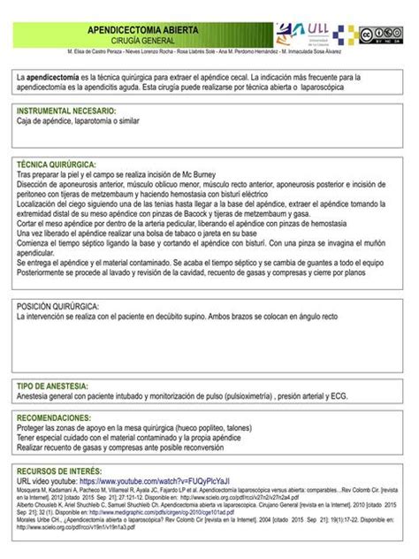 Apendicetomía Abierta Karla Portilla Saldarriaga Udocz