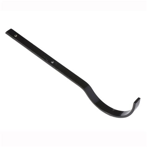 100mm 4 Hargreaves Foundry Plain Half Round Gutter Galv Top Fix