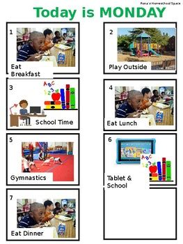 FREE Daily Visual Schedule Autism Special Needs Editable On Powerpoint