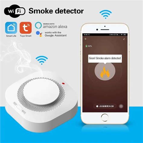 Jual Smart Wifi Smoke Detector Wifi Alat Pendeteksi Detektor Asap Api