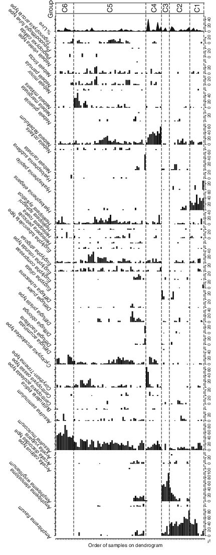 Diagram Showing The Percentage Composition Of The Contemporary Samples