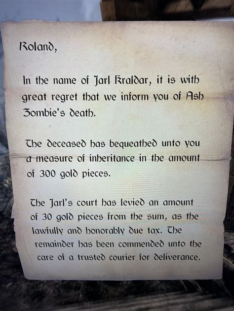 Inheritance R Skyrim
