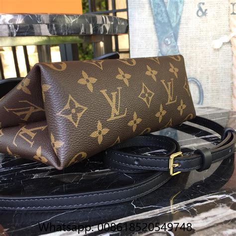 Locky Bb Mongram Brown Canvas Pink Calfskin Leather Ag Sale China