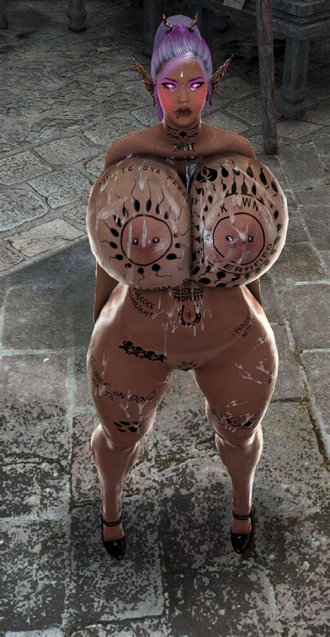 Rule 34 3d Bdo Bimbo Black Desert Online Body Writing Cow Tits