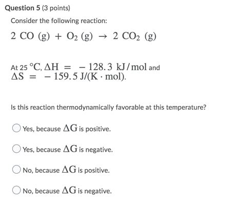 Solved Question 5 3 Points Consider The Following