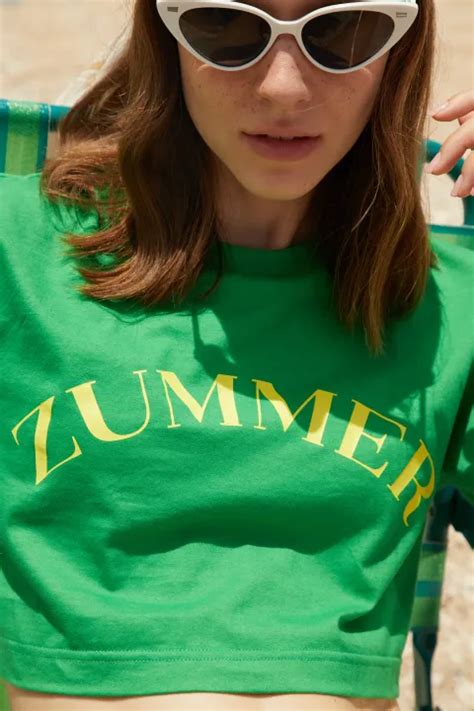 Zummer T Shirt Green Zummer Zummer เสื้อยืดสีเขียวสกรีนลาย Zummer