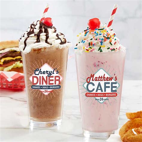 Personalized Pint Glasses Vintage Diner