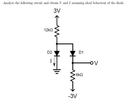 Solved Analyze The Following Circuit And Obtain V And I Chegg