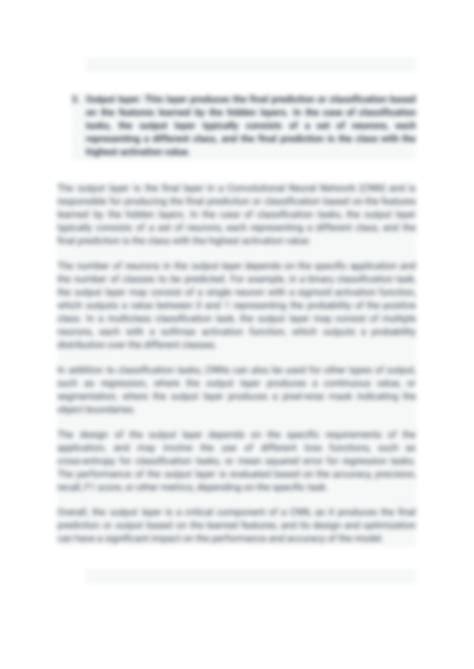 SOLUTION Convolutional Neural Networks Studypool