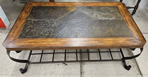 Slate Top Coffee Table