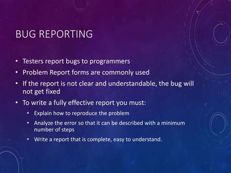 Presentation On Software Testing Bug Life Cycle Ppt