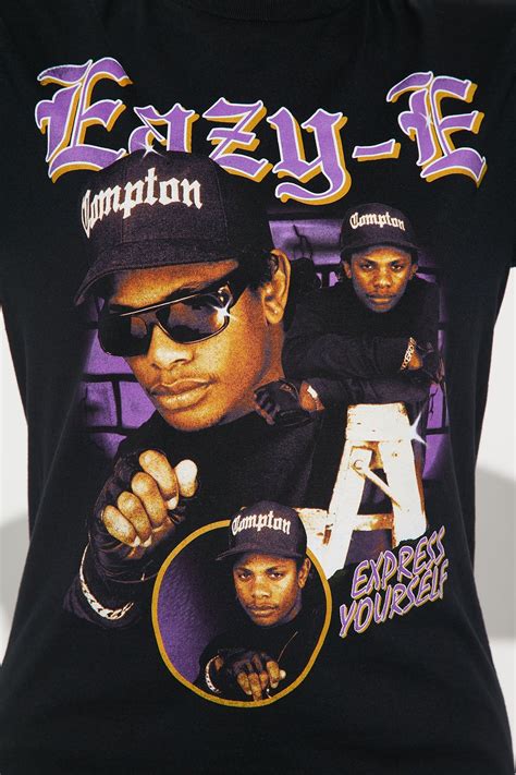 Eazy E Graphic T Shirt Black Fashion Nova Vintage Rap Tees