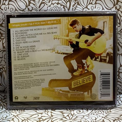 Justin Bieber Believe Album Cover Back Believe Tour Wikipedia
