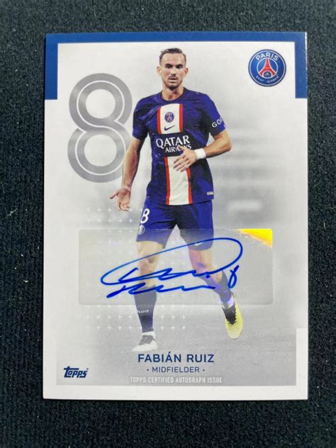 2023 Panini PARIS Fabian Ruiz 大海星辰巴黎队盒 法维安 鲁伊斯 签字 背号特卡 签了背号 独秀 卡淘