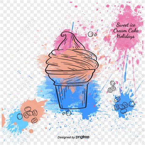 벡터 컬러 잉크젯 및 종이 부탁한 케이크 일러스트컵케익만화 먹고 Png 일러스트 무료 다운로드 Lovepik